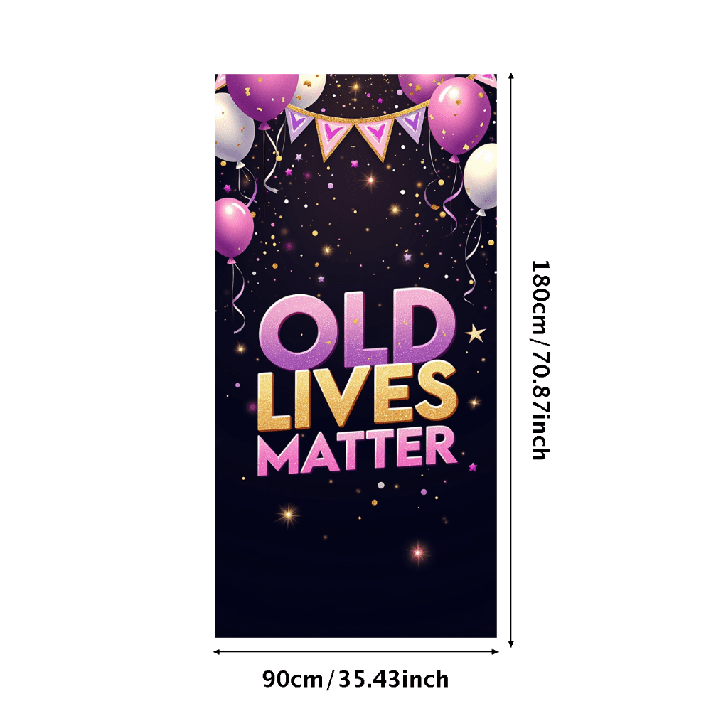 LUUFILx Purple Themed Party Banner with Iconic Flags and Big Bold Old ...