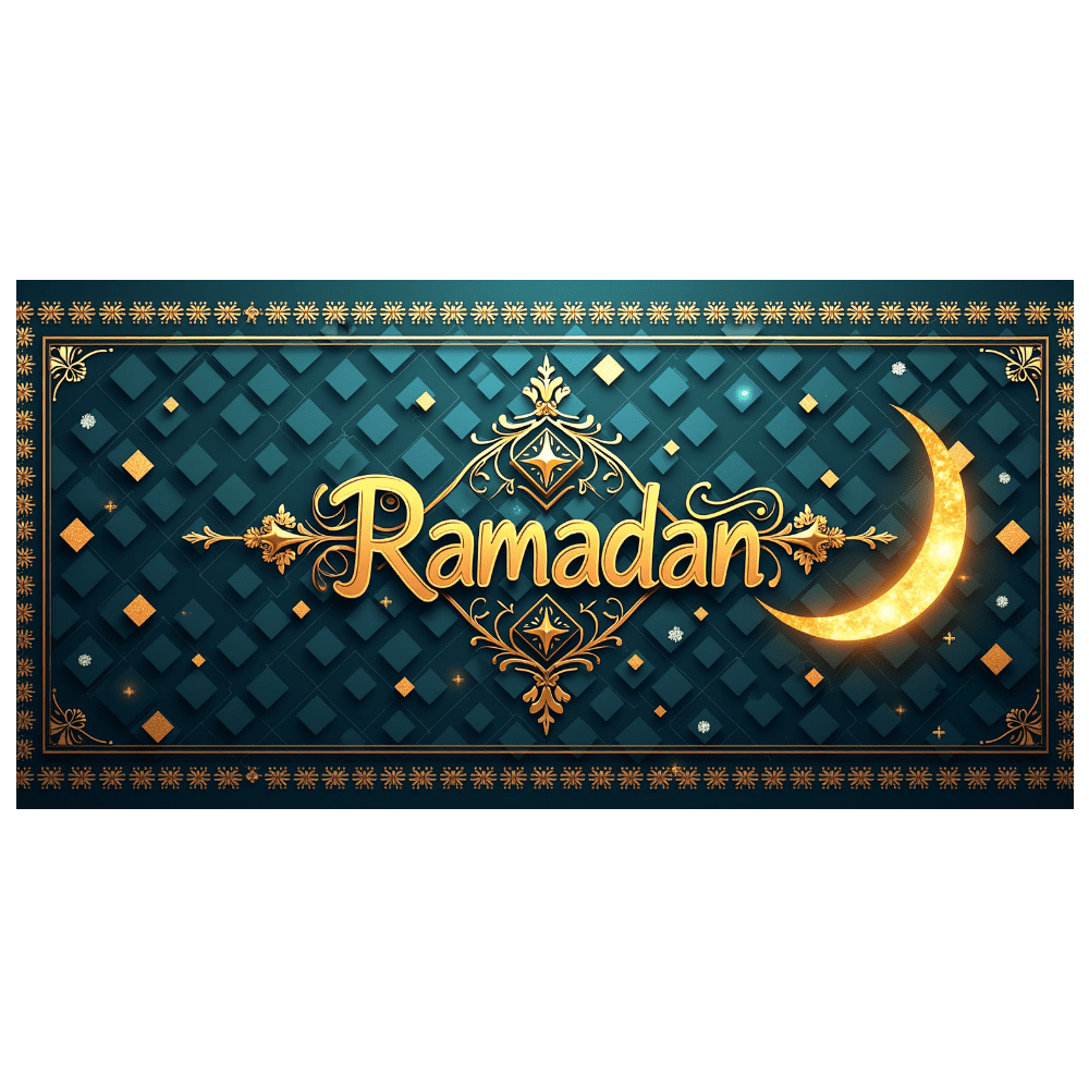 LUUFILx Ramadan Celebration Backdrop Crescent Moon Hanging Stars Night ...