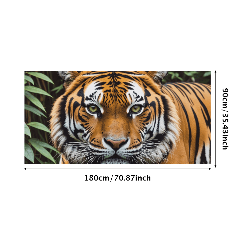 LUUFILx Realistic Tiger Portrait Banner Background Backdrop, Jungle ...