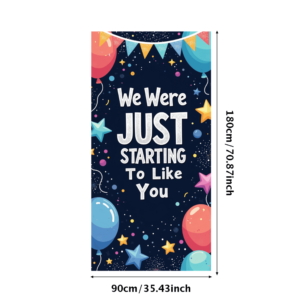 LUUFILx Retro Style Lighted Banner with We Were Just Starting to Like ...