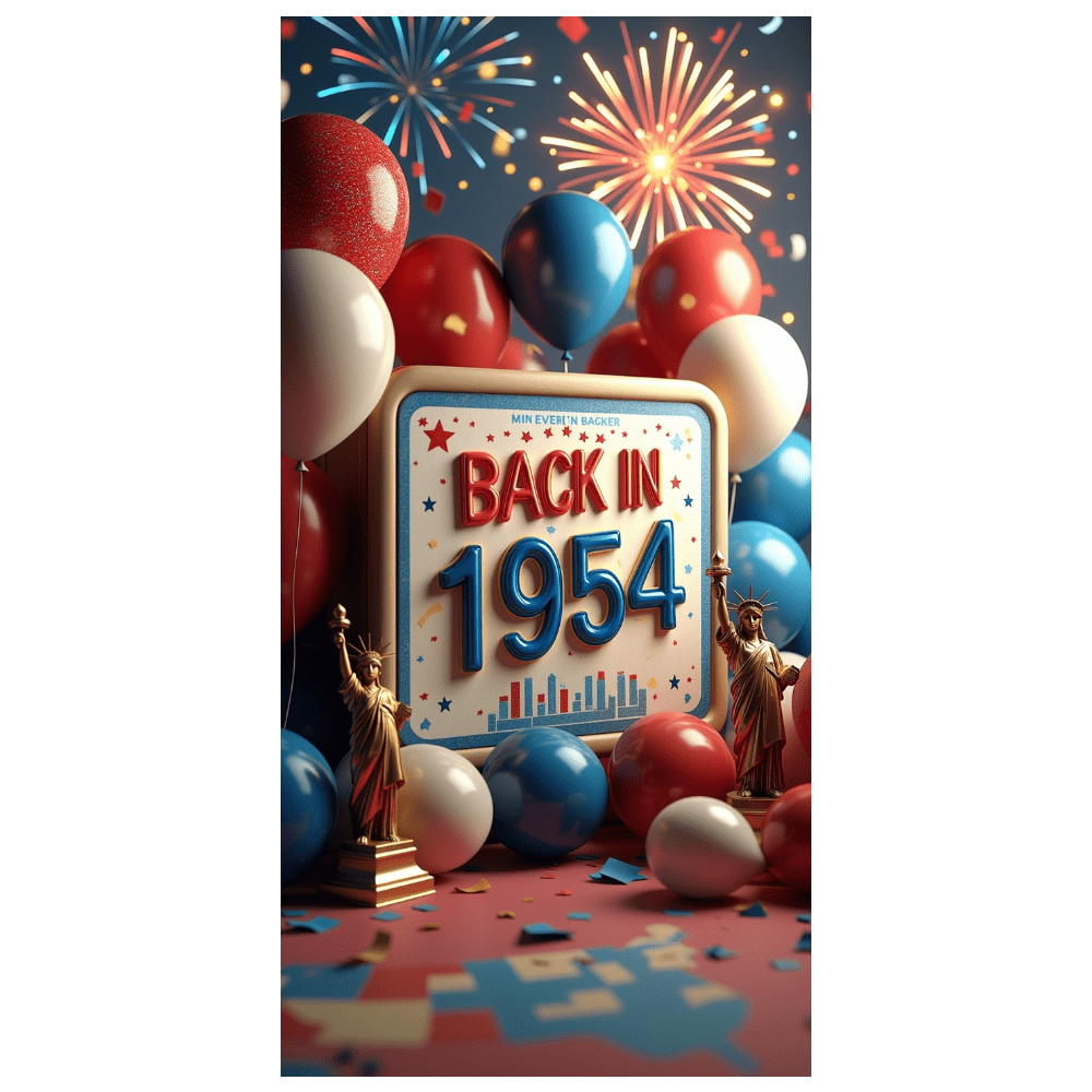 LUUFILx Retro Themed Backdrop Banner with Statue of Liberty TV and ...