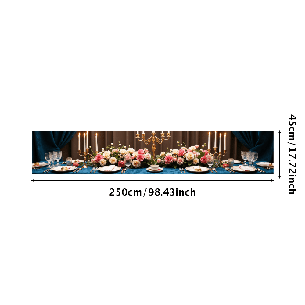 LUUFILx Romantic Rose Candlelight Champagne Valentine Backdrop ...