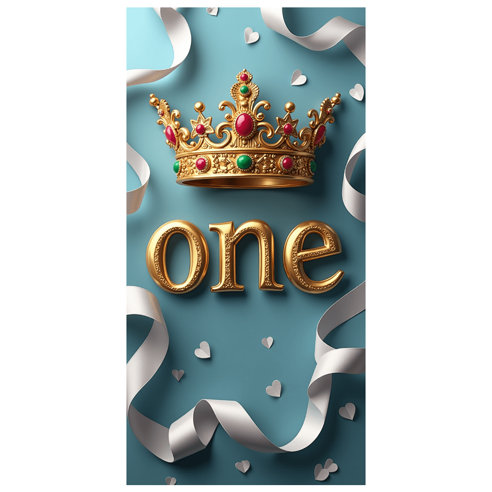 LUUFILx Royal Floral Crown Backdrop Elegant Regal Decoration ...