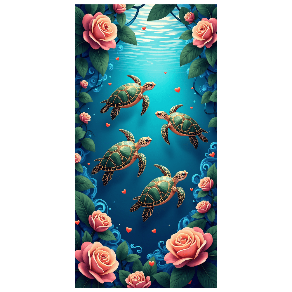 LUUFILx Sea Turtle Backdrop Ocean Theme Banner for Birthday Party ...