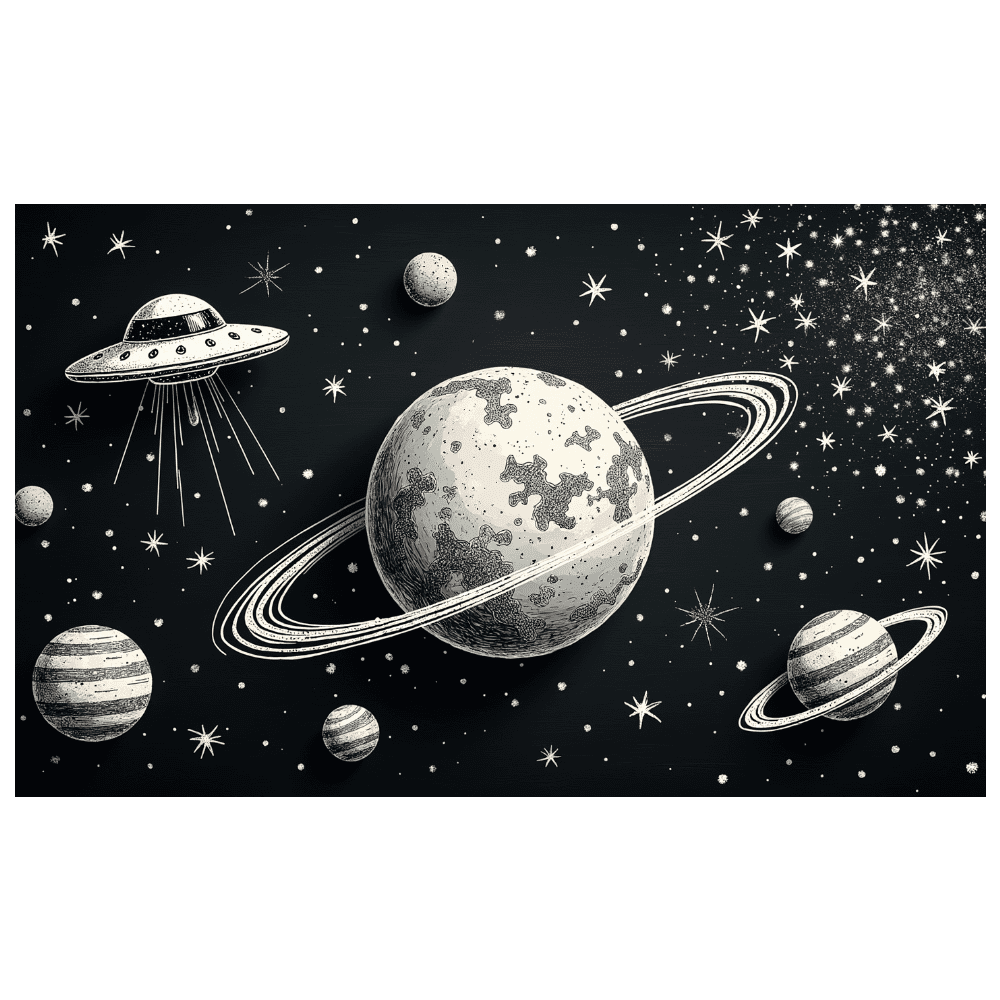 LUUFILx Space Galaxy Planets Backdrop Astronomy Banner Outer Space ...