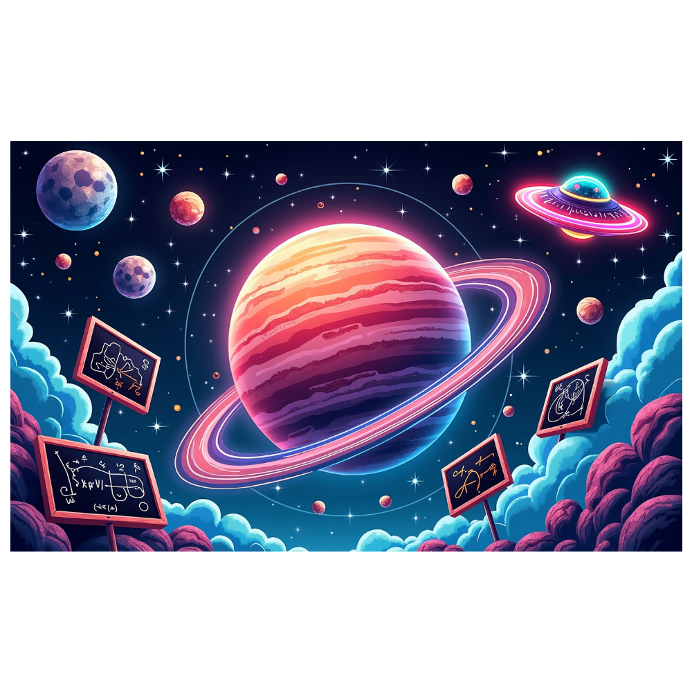 LUUFILx Space Themed Backdrop Banner Galaxy Planet Decorations Sci Fi ...
