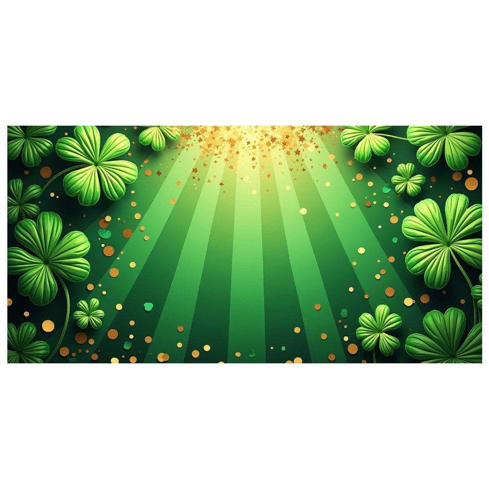 LUUFILx St Patrick's Day Green Clover Backdrop Photography Props Party ...
