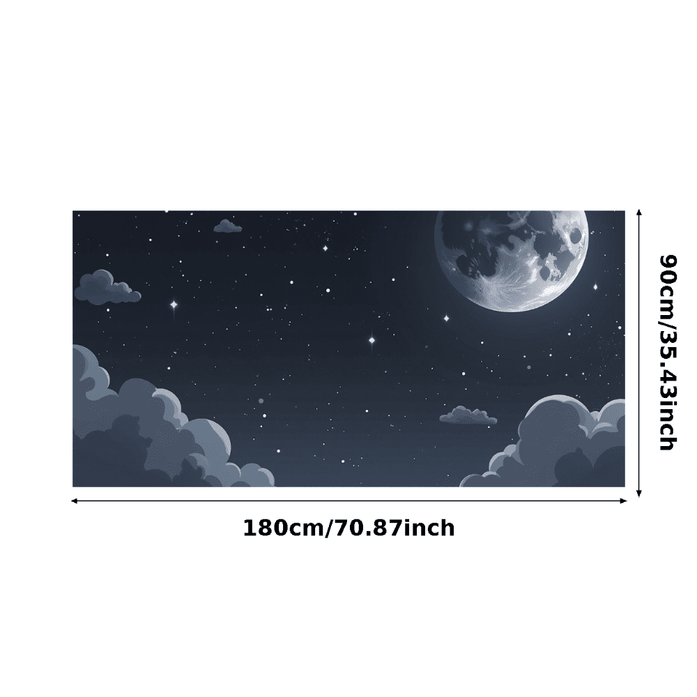 LUUFILx Starry Night Sky Theme Moon Clouds Banner Party Decorations ...