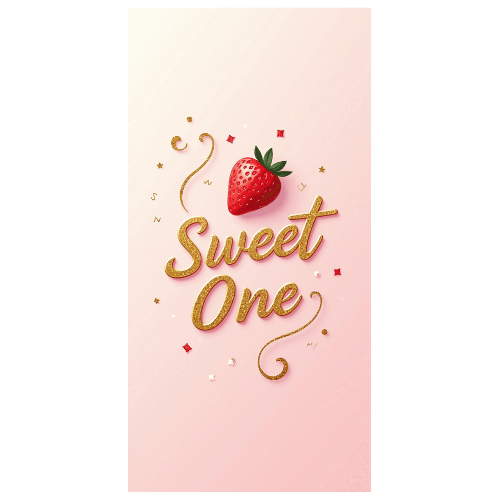 LUUFILx Sweet One Strawberry Themed Backdrop Party Supplies Photography ...