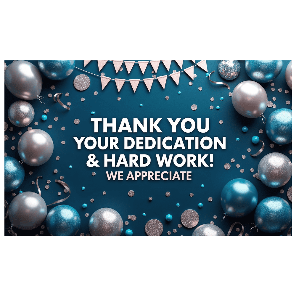 LUUFILx Thank You Appreciation Banner Backdrop Office Party Decorations ...