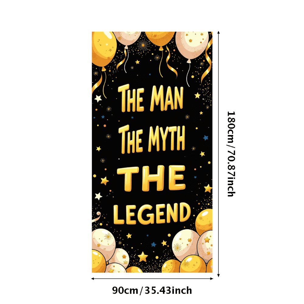 LUUFILx Themed Party Scroll Style Banner with Golden Stars and Ribbons ...