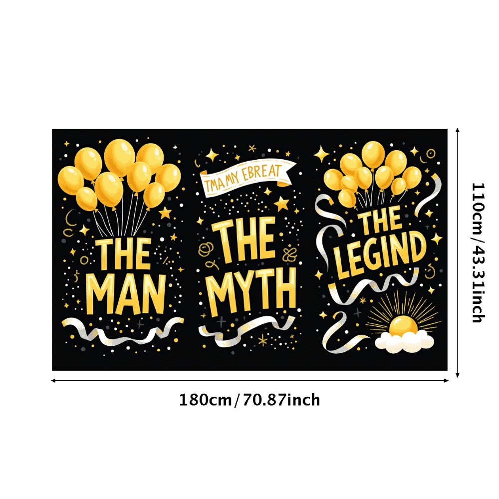 LUUFILx Themed Party Scroll Style Banner with Golden Stars and Ribbons ...
