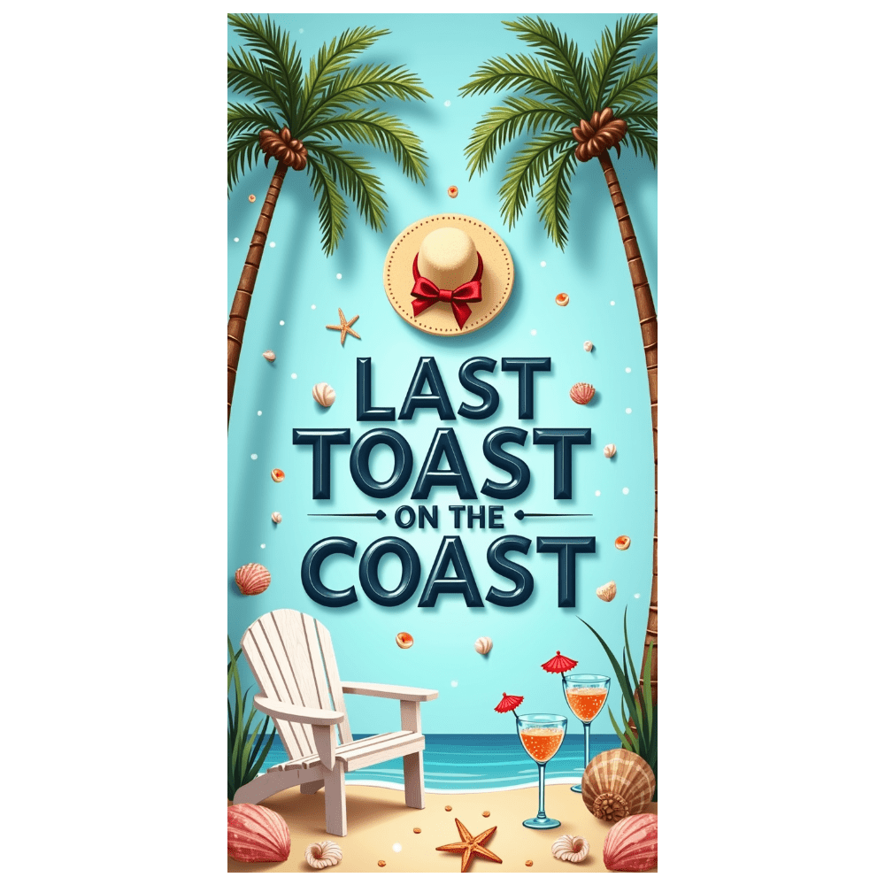 LUUFILx Tropical Beach Backdrop Banner Coastal Event Decoration Party ...