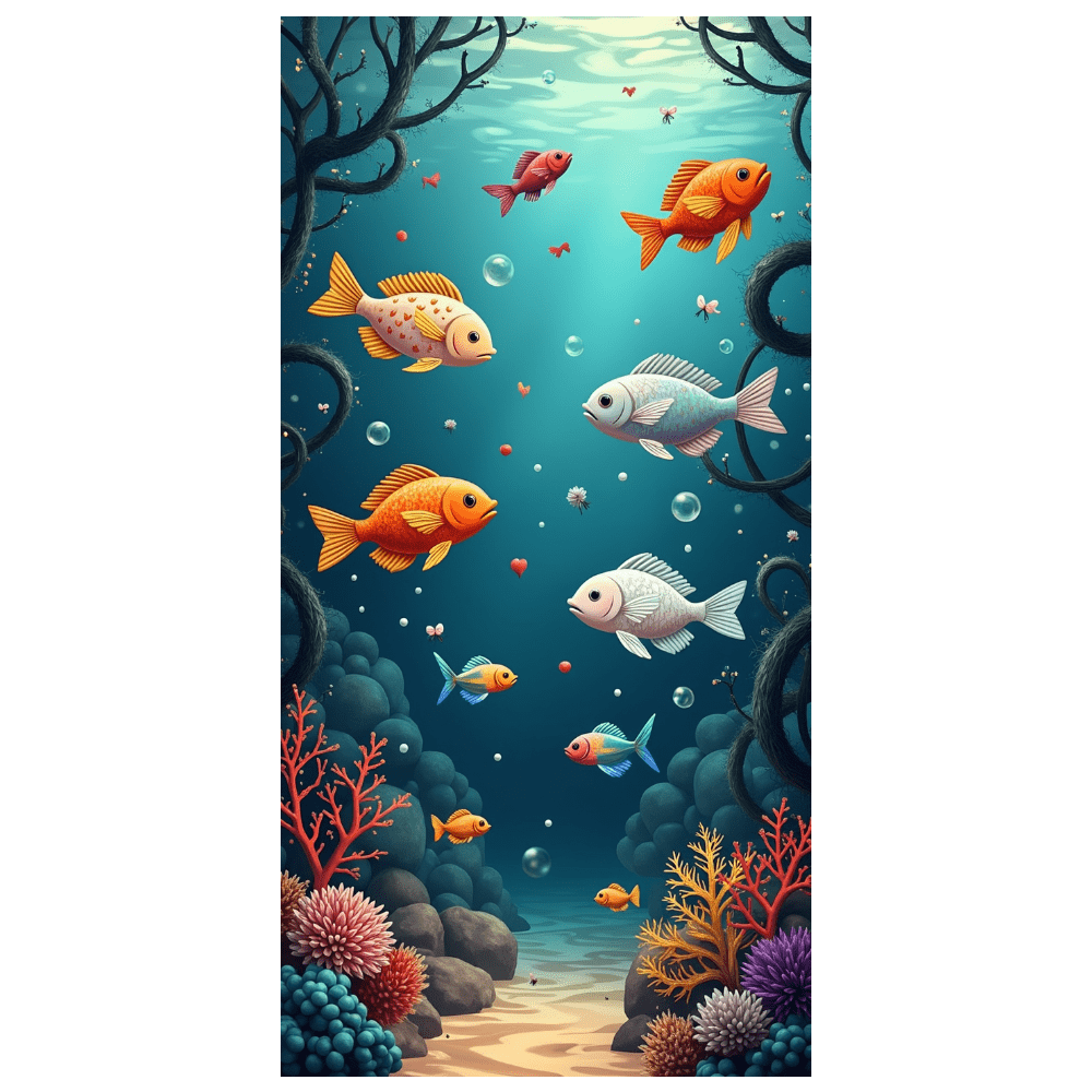 LUUFILx Underwater Aquarium Themed Backdrop for Birthday Party ...