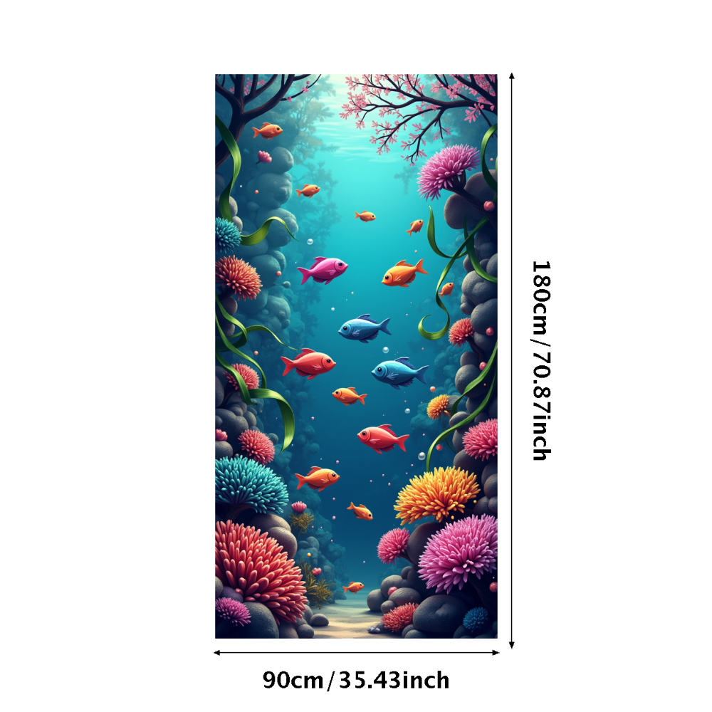 LUUFILx Underwater Sea Life Coral Reef Backdrop Ocean Theme Banner ...