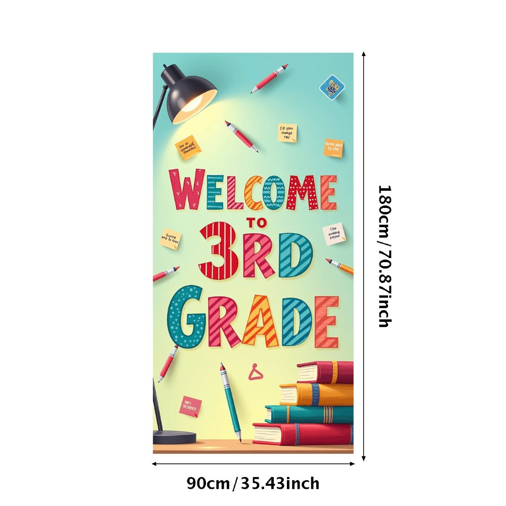 LUUFILx Welcome to 3rd Grade Banner Backdrop Decoration School ...