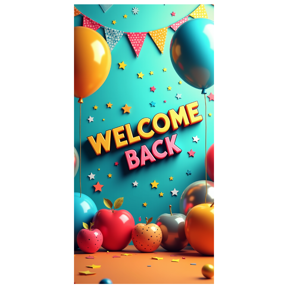 LUUFILx Welcome Back Banner Colorful School Decor Party Supplies ...