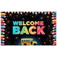 LUUFILx Welcome Back Classroom Banner School Decorations Colorful ...