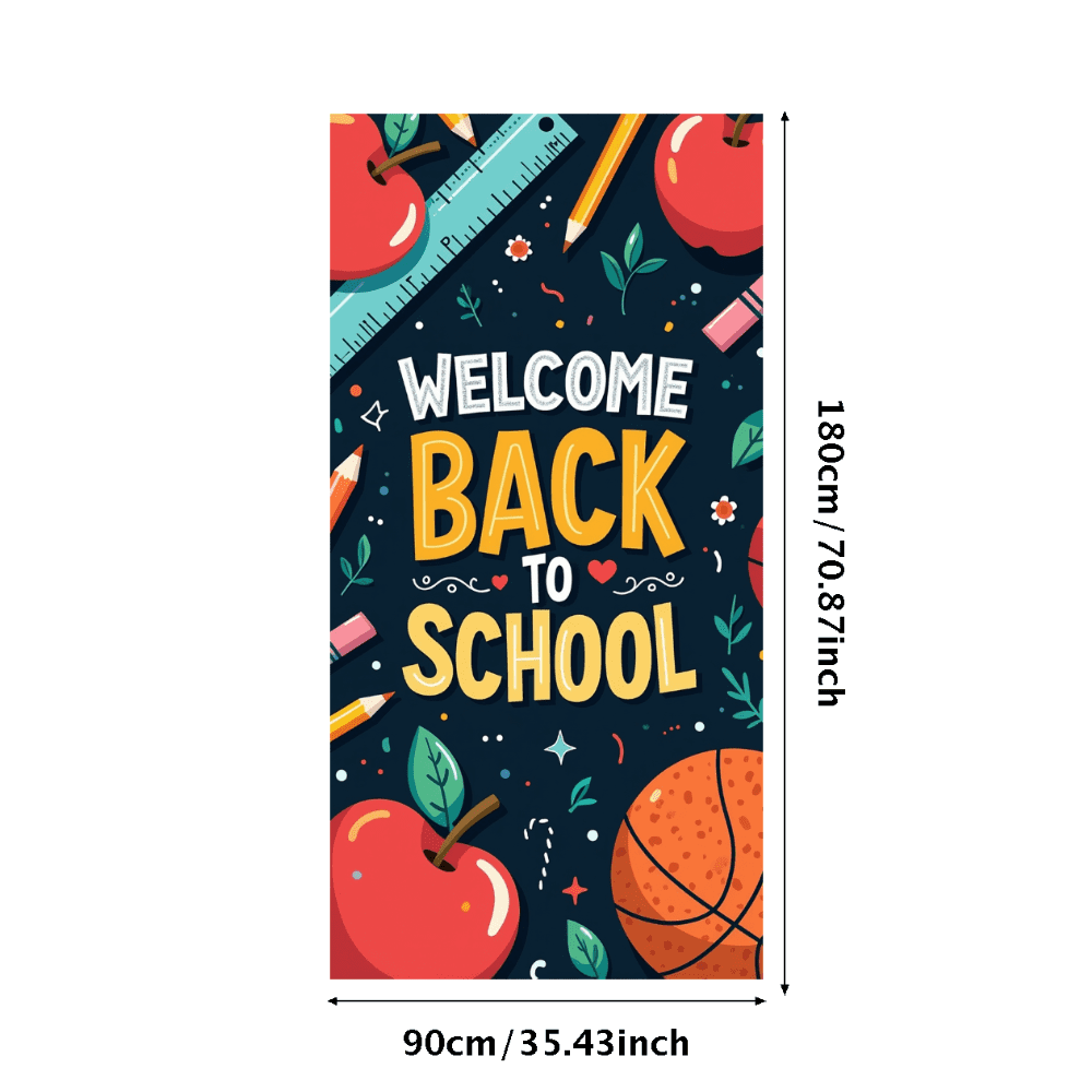 LUUFILx Welcome Back to School Banner Backdrop for Classroom Decor Kids ...