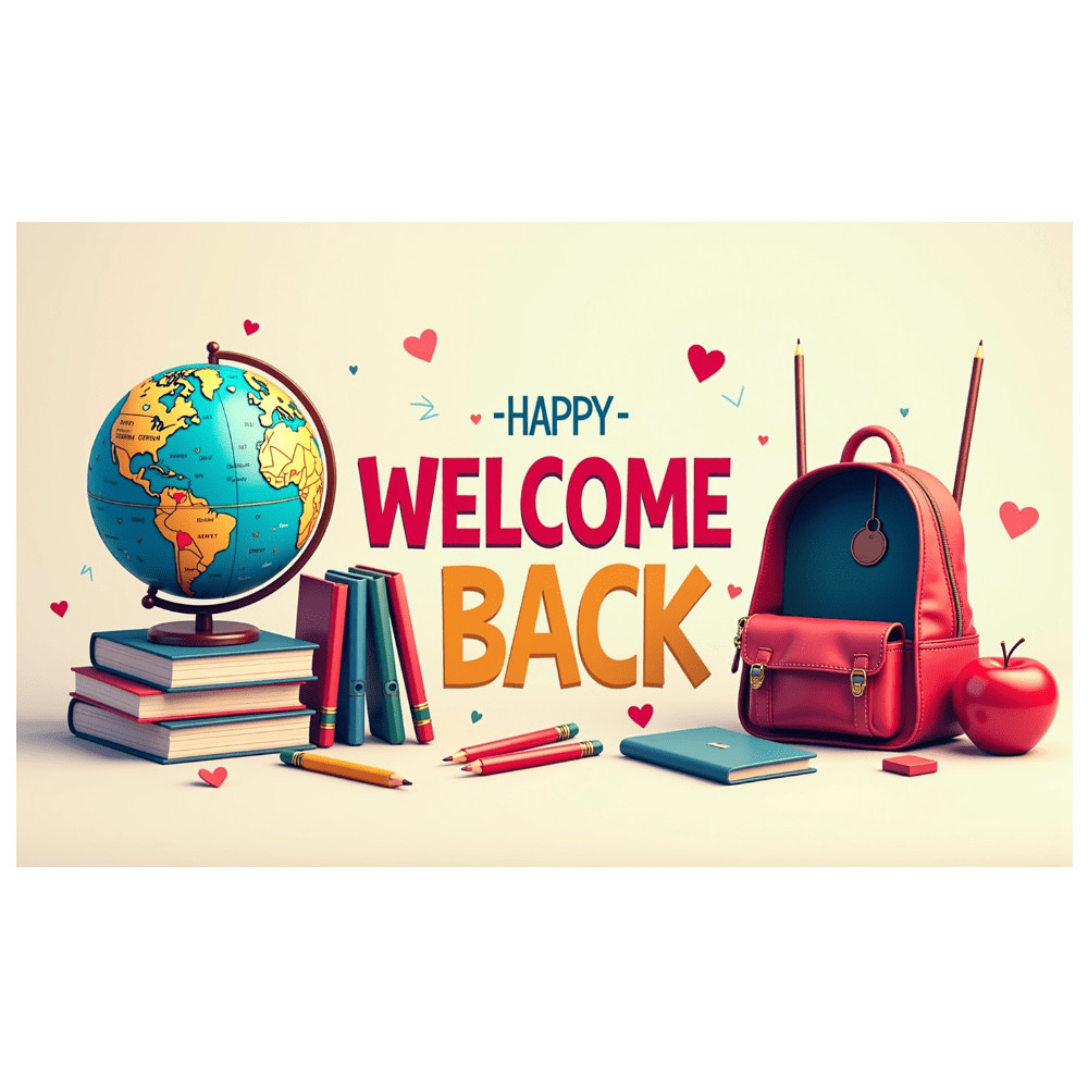 LUUFILx Welcome Back School Banner Classroom Decorations Backdrop First ...