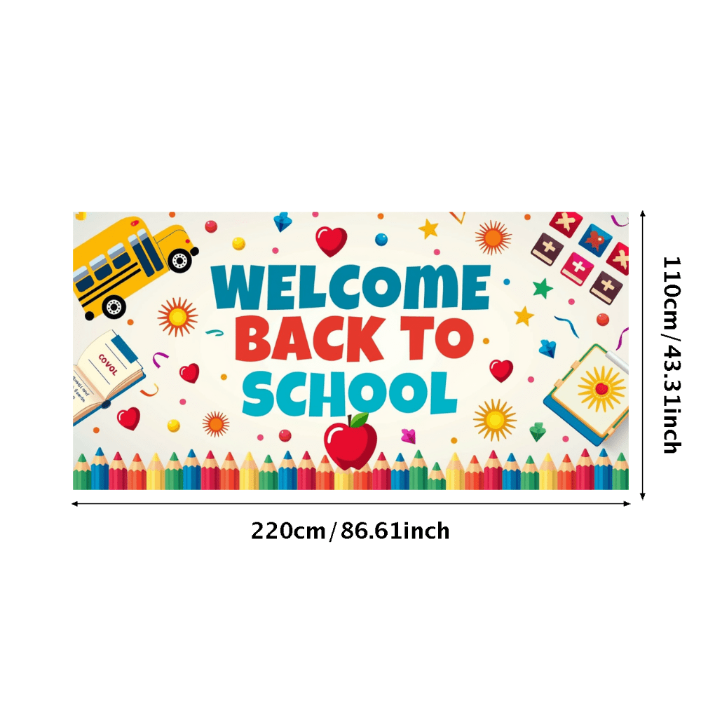 LUUFILx Welcome Back to School Banner Classroom Decorations for Party ...