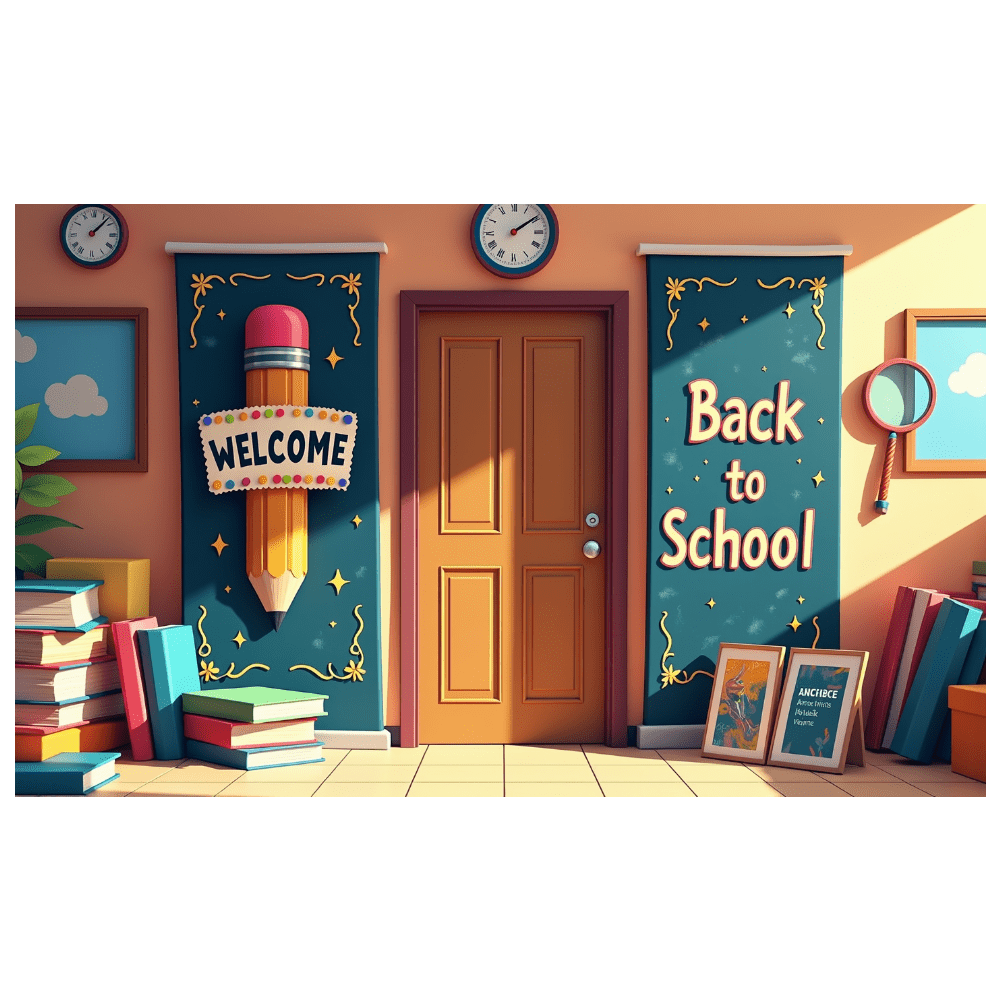 LUUFILx Welcome Back to School Banner Classroom Door Decoration ...