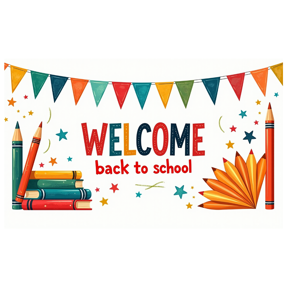LUUFILx Welcome Back to School Classroom Banner Educational Decoration ...