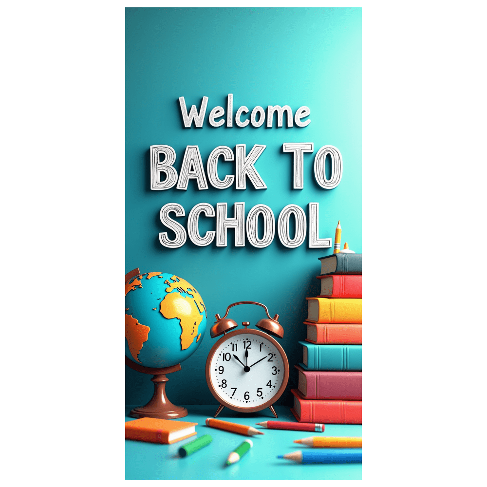 LUUFILx Welcome Back to School Educational Banner Backdrop with ...