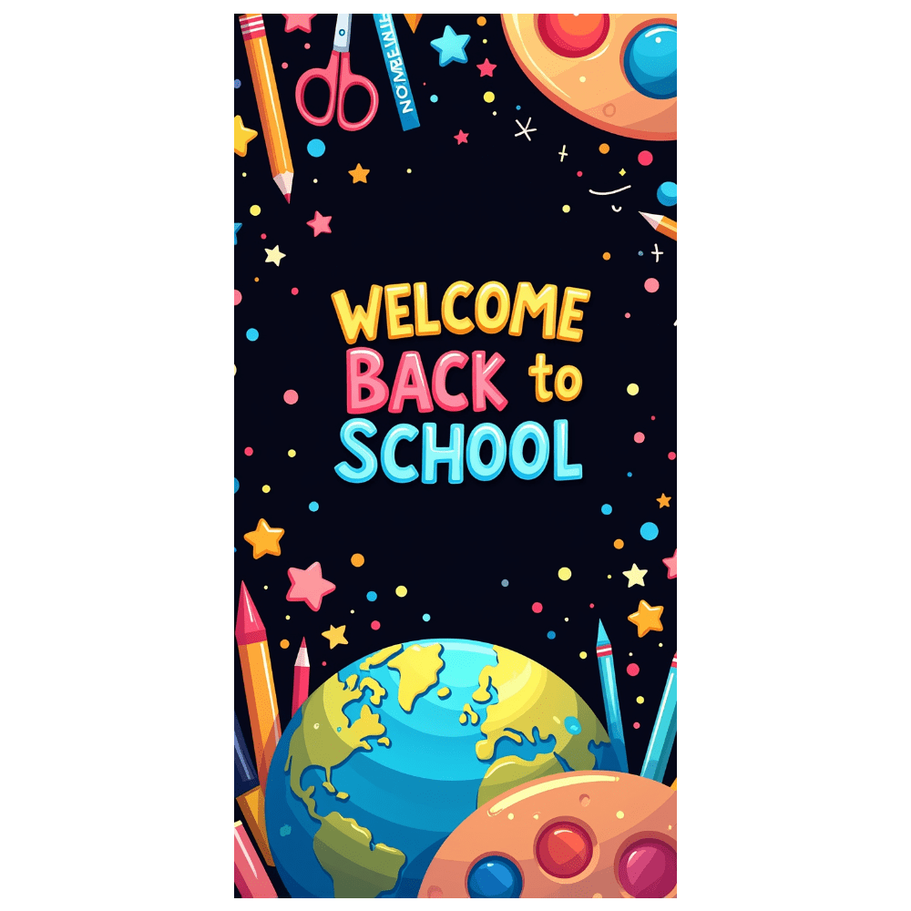 LUUFILx Welcome Back to School Banner Decoration Backdrop Classroom ...