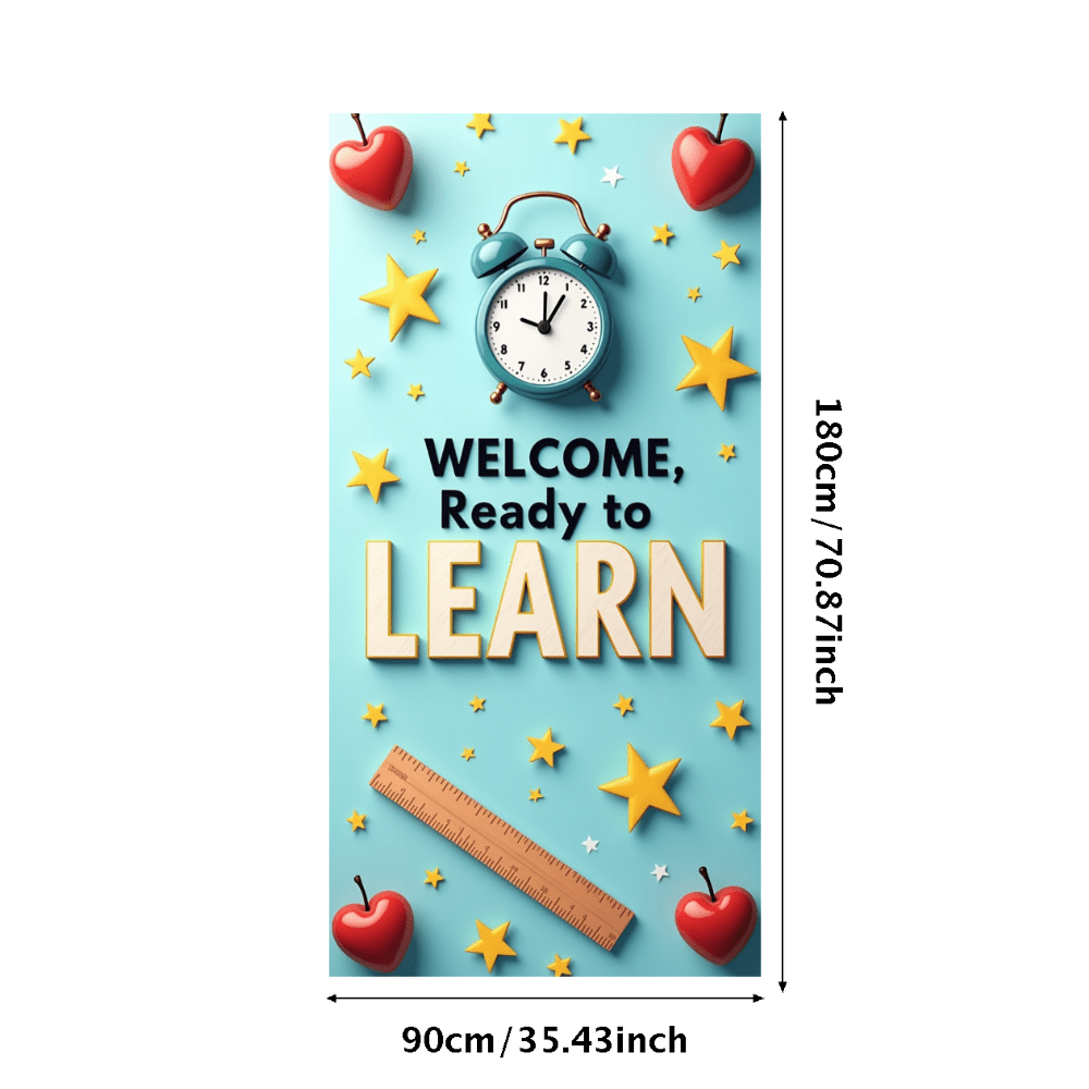LUUFILx Welcome Backdrop Banner Back to School Classroom Decoration ...