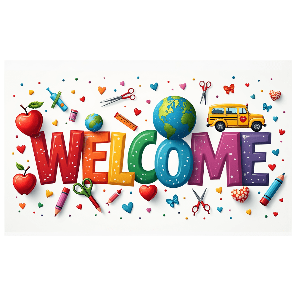 LUUFILx Welcome Backdrop Banner Vibrant Sunburst Design Perfect for ...