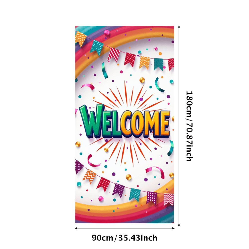 LUUFILx Welcome Backdrop Banner Vibrant Sunburst Design Perfect for ...