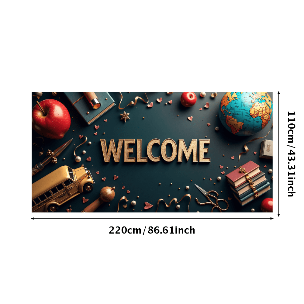 LUUFILx Welcome Banner with International Flags Circular Design ...