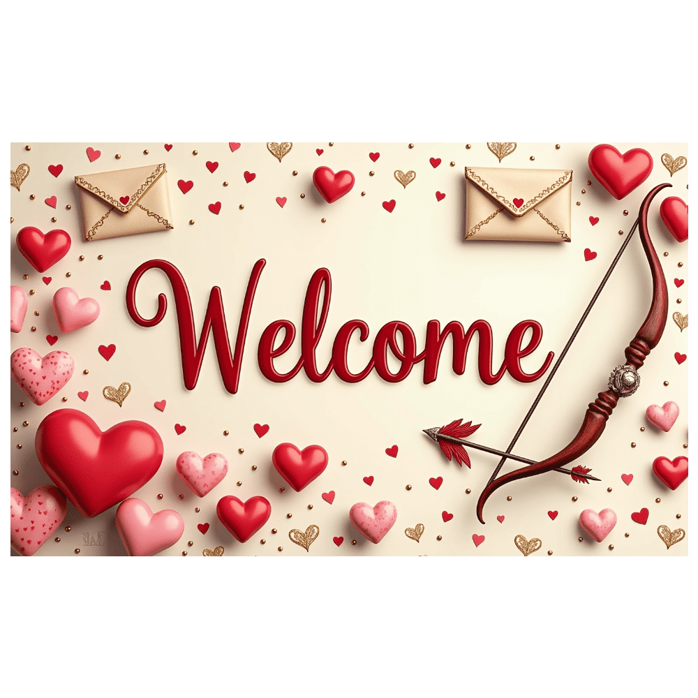 LUUFILx Welcome Floral Banner Roses Backdrop Party Background Venue ...