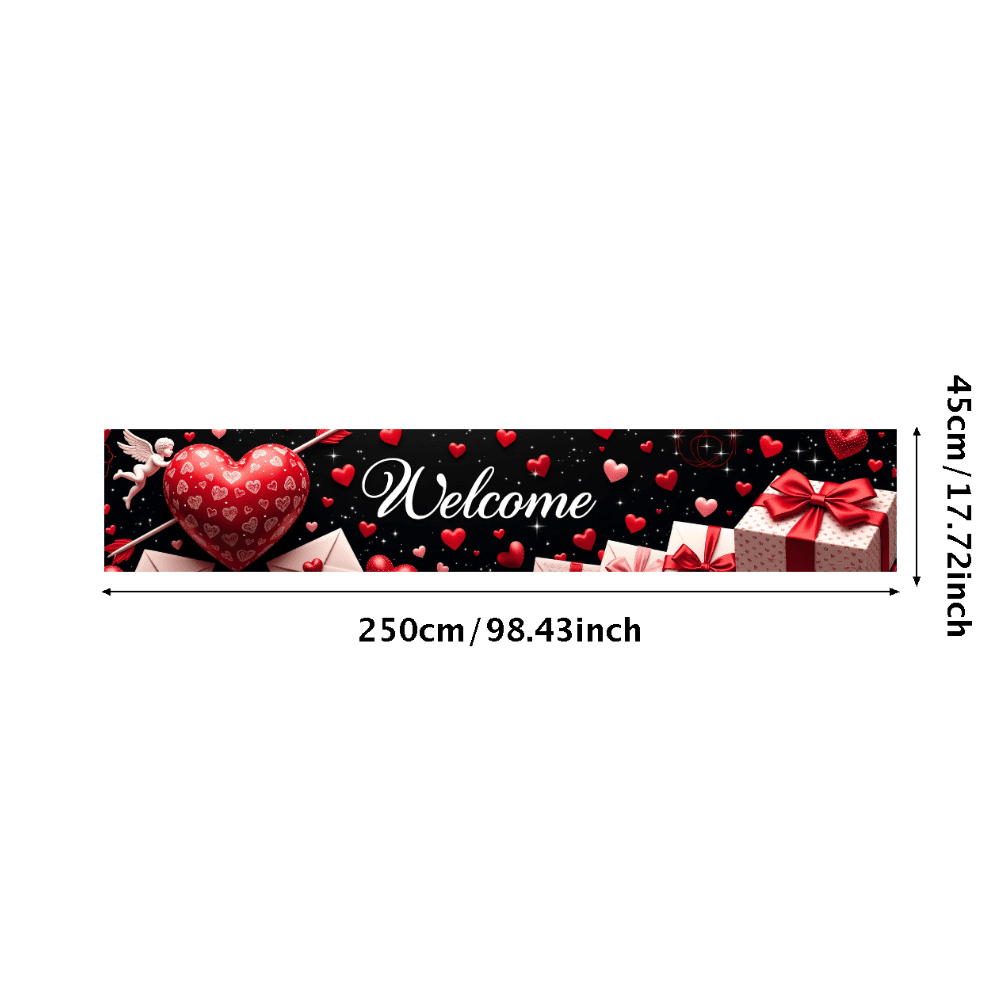 LUUFILx Welcome Floral Banner Roses Backdrop Party Background Venue ...