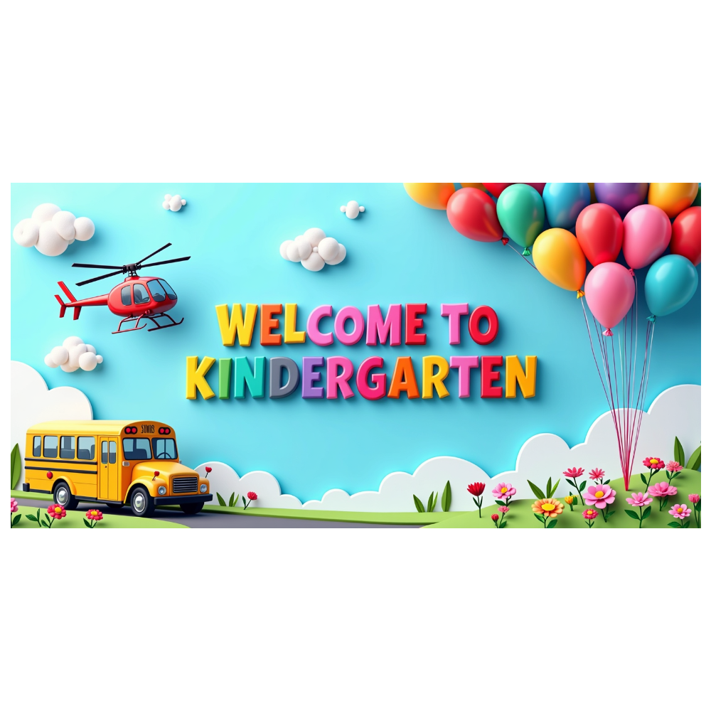 LUUFILx Welcome to Kindergarten Banner Kids School Party Decoration ...