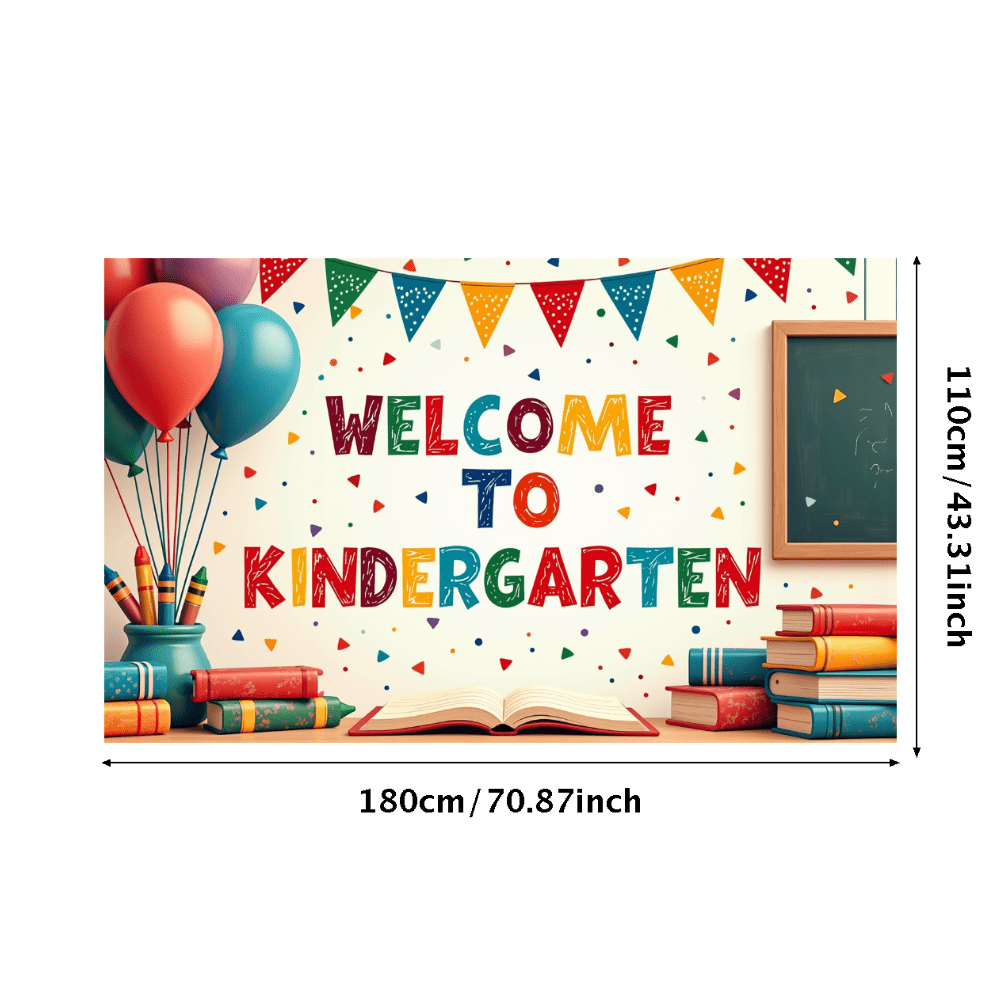 LUUFILx Welcome to Kindergarten Banner Kids School Party Decoration ...