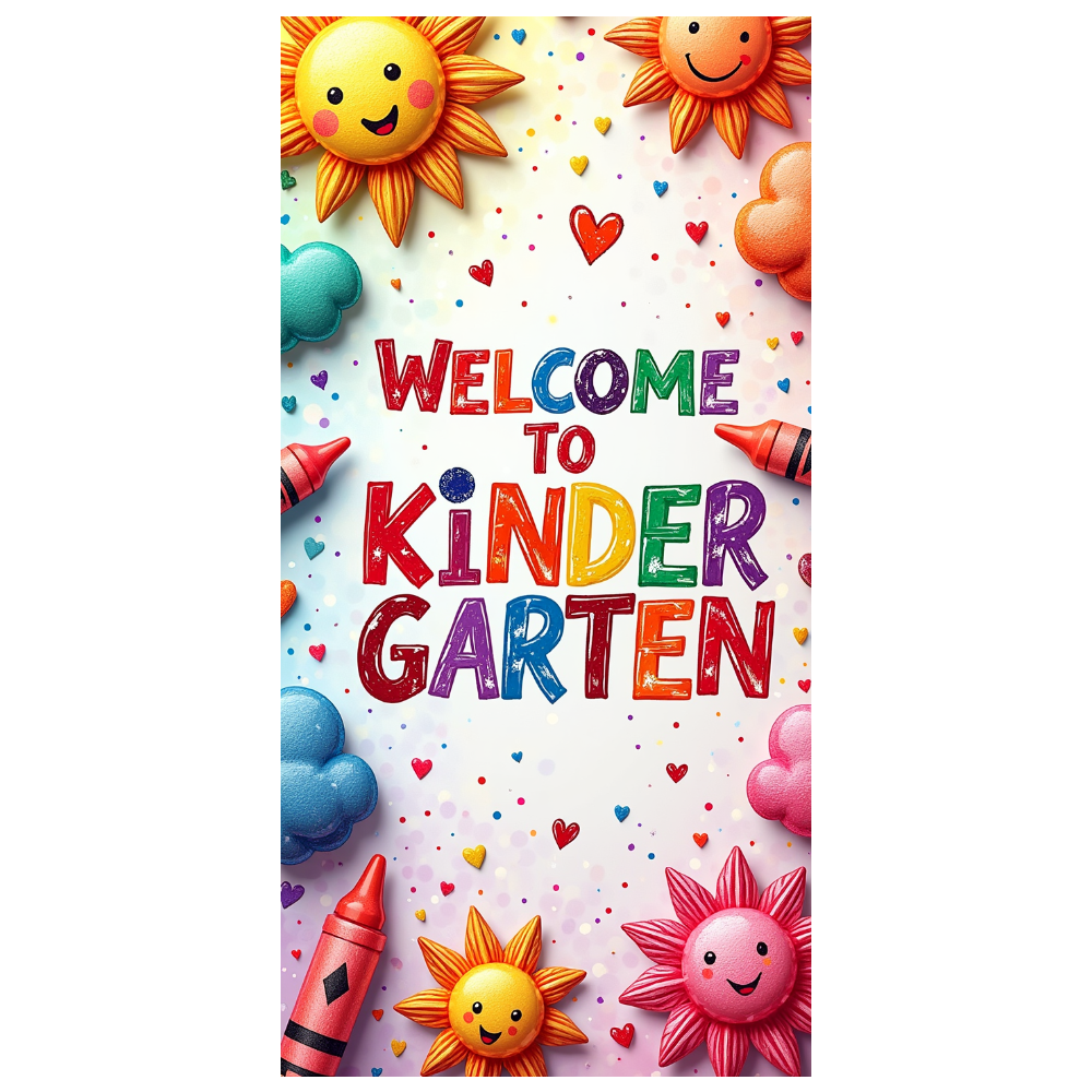 LUUFILx Welcome to Kindergarten Classroom Decoration Banner Colorful ...