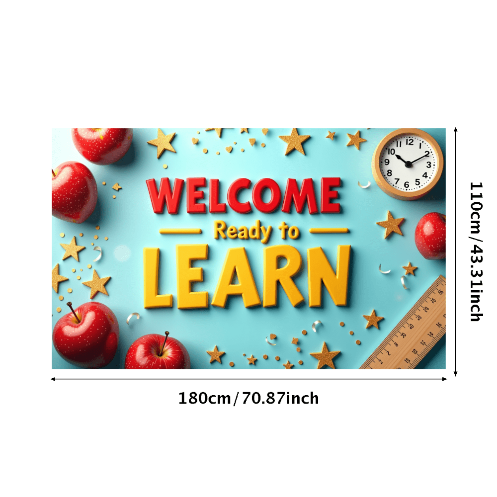 LUUFILx Welcome Ready to Learn Classroom Decor Banner Educational ...