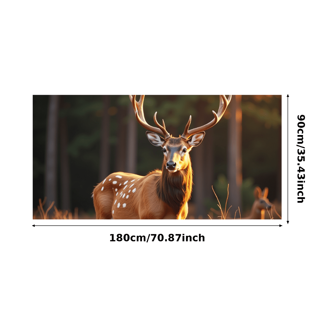 LUUFILx Wildlife Inspired Stag Design Banner Backdrop Background Party ...