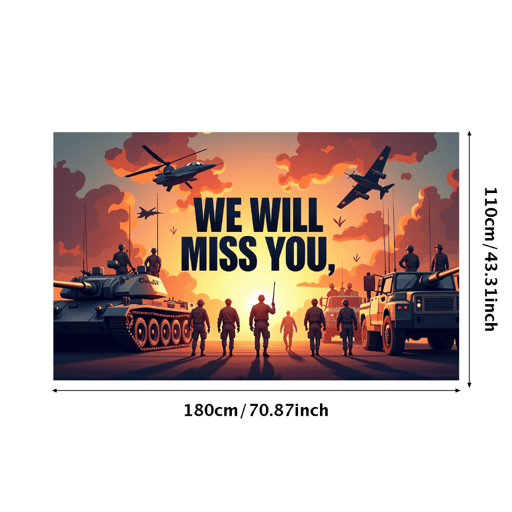 LUUFILx We Will Miss You Banner Farewell Party Decor Balloons Backdrop ...