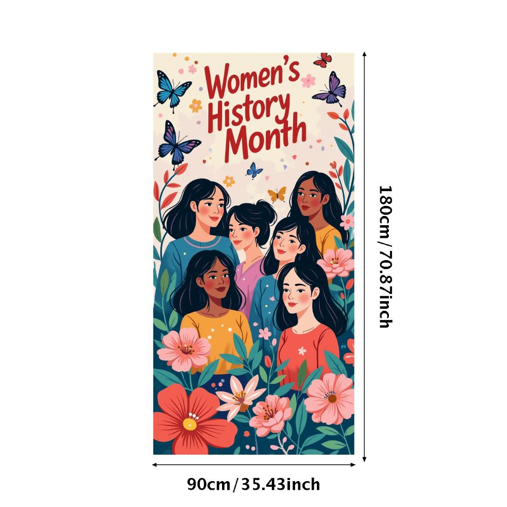LUUFILx Women's History Month Banner Colorful Floral Design for ...