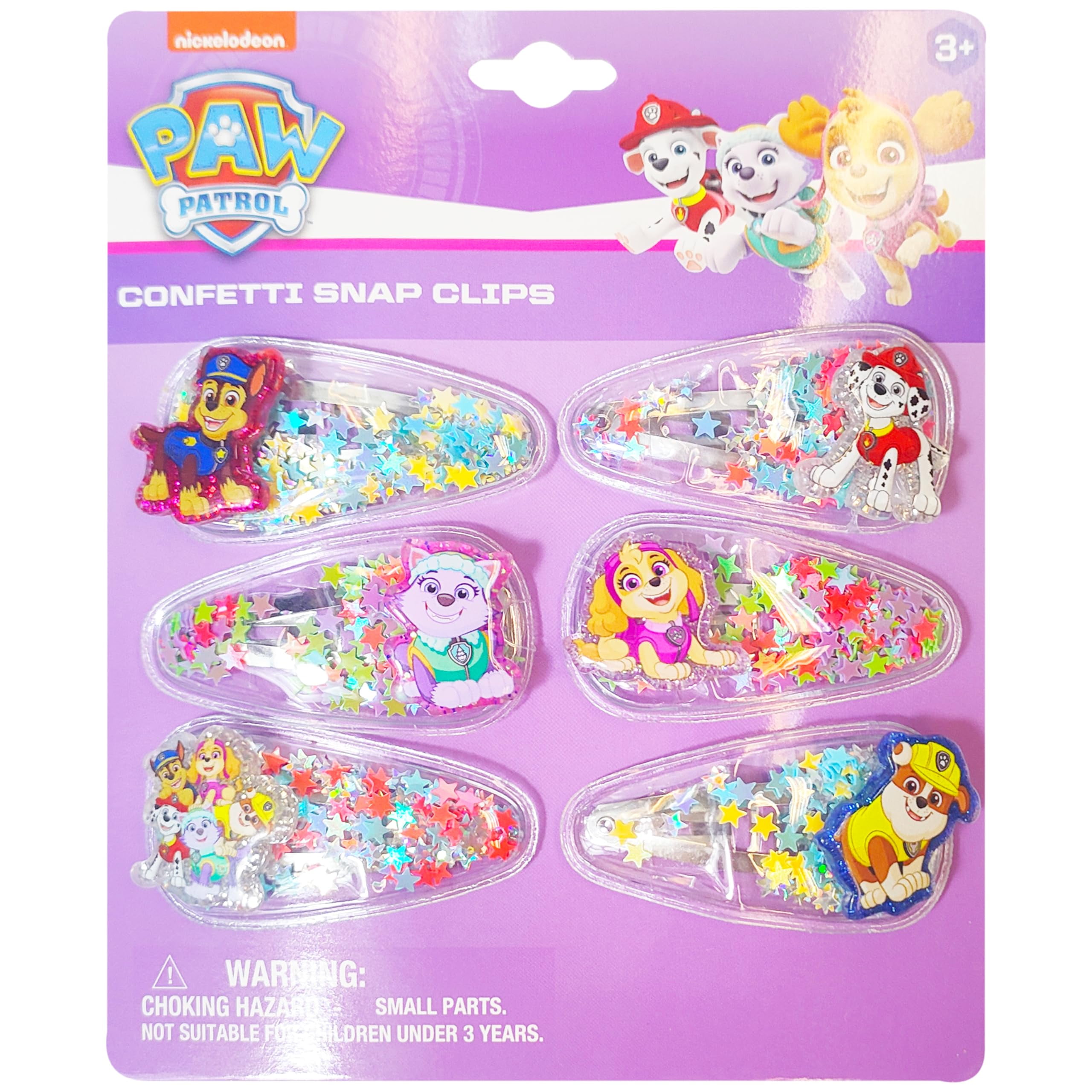 LUV HER 6pc Cute Hair Clips For Girls with Favorite Character Charms ...