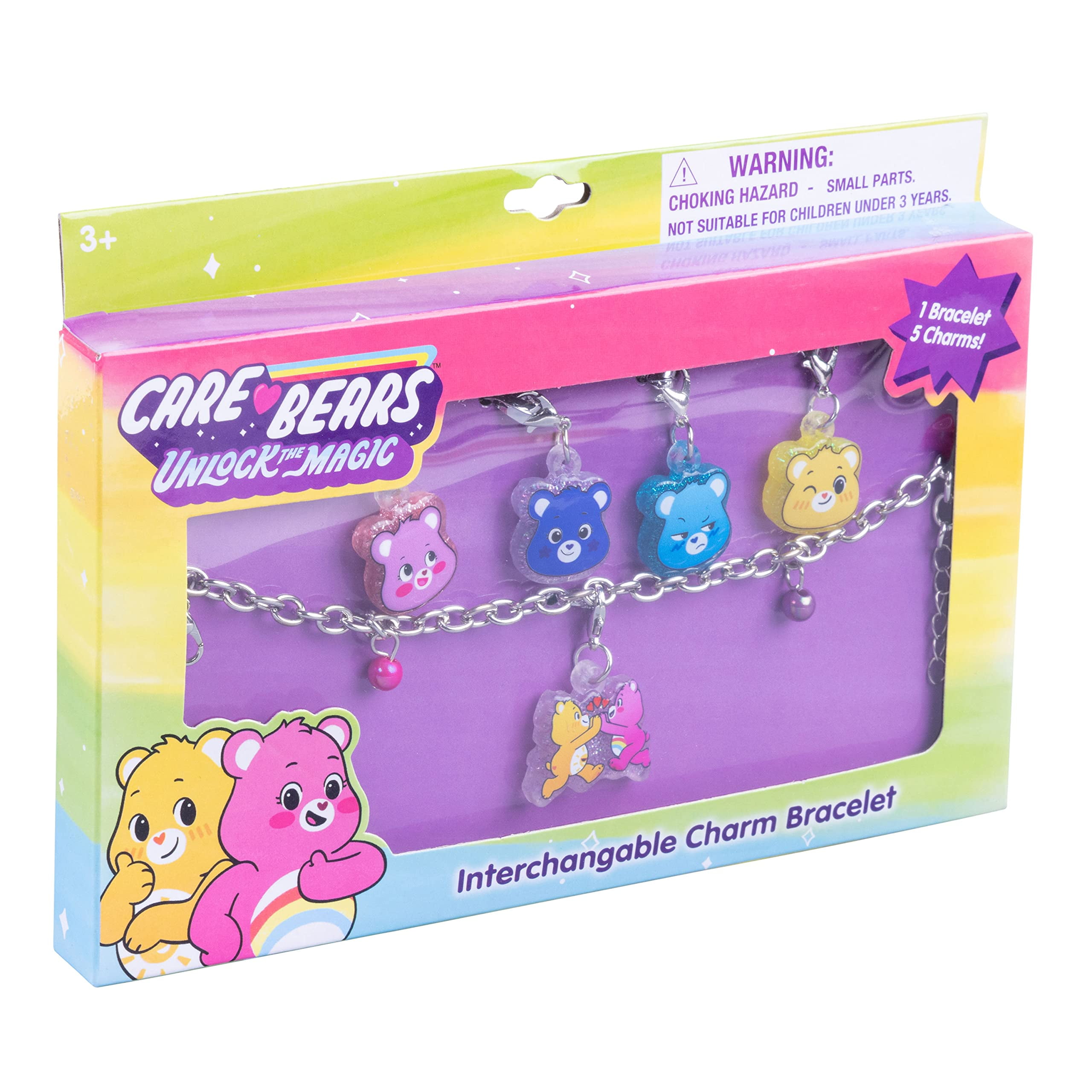 LUV HER Care Bears Girls Add A Charm Box Set with 1 charm bracelet & 5 ...