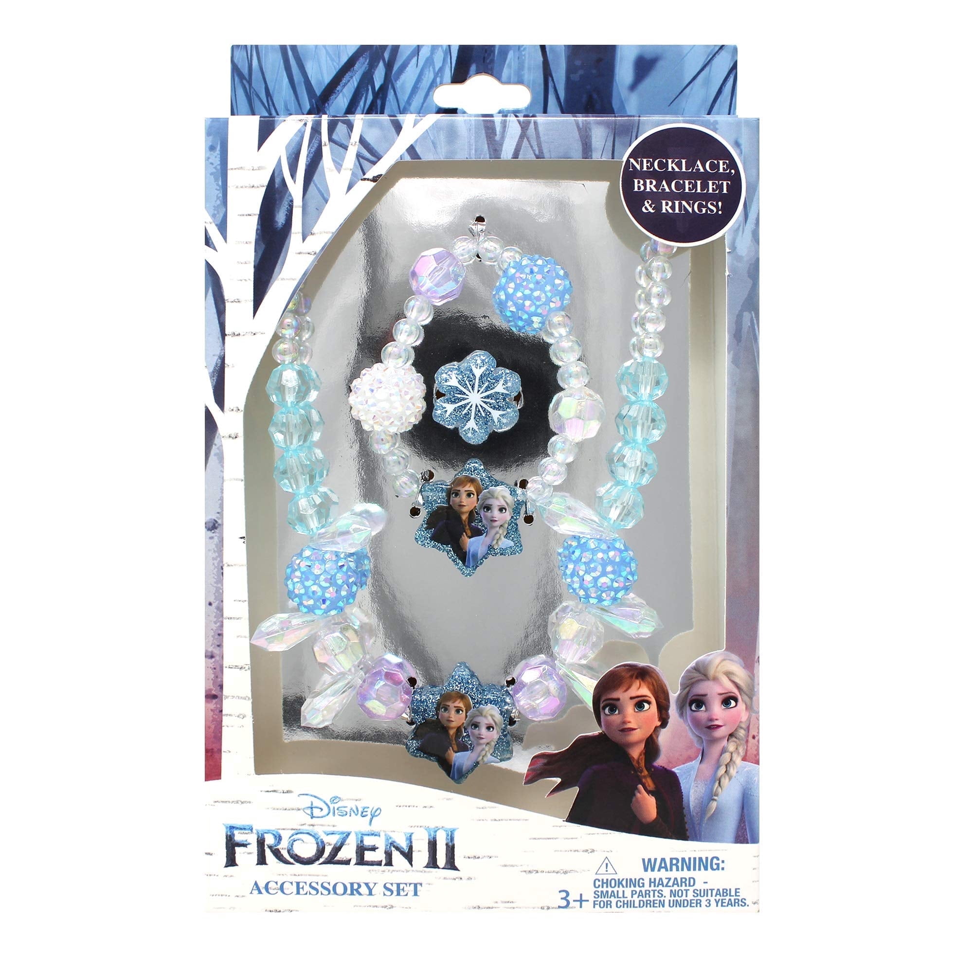 LUV HER Frozen 2 Girls 3 Piece Princess Toy Jewelry Box Set with Blue ...