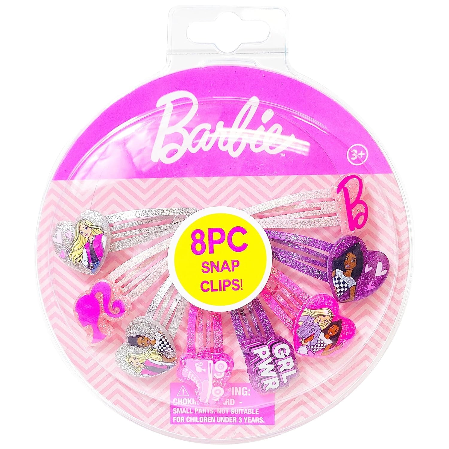 LUV HER Girls Barbie Hair Clips, 8 Pieces - Colorful Non-Slip Hair ...