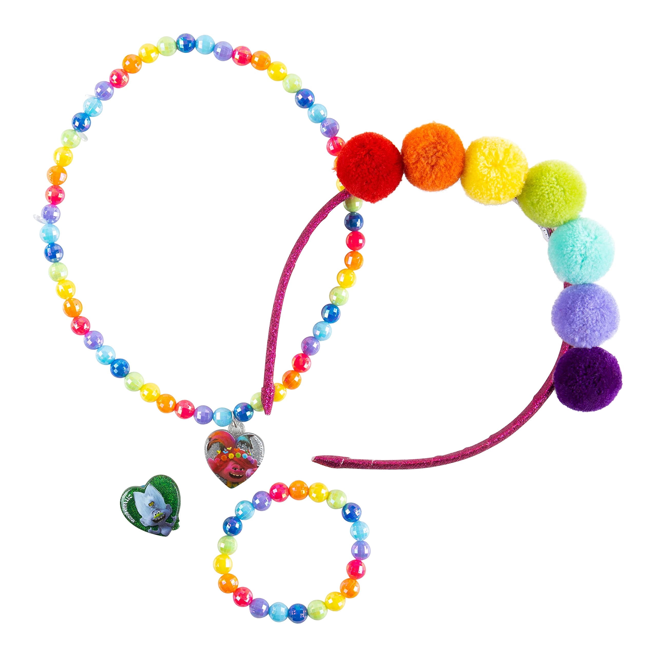 LUV HER Kids' Trolls World Tour Accessory Set for Girls - Jewelry Kit ...