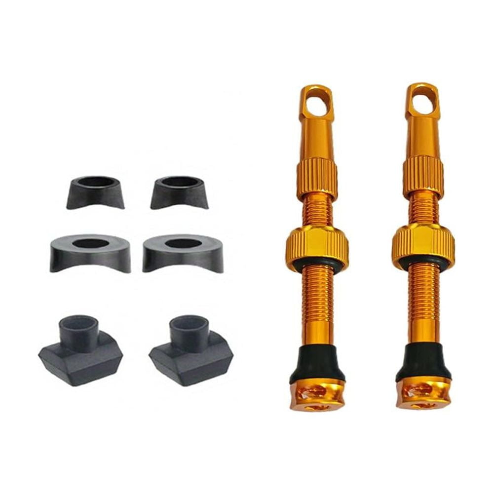 LUVCLS 44mm Presta Tubeless Valve Stems, 8-Pack Aluminum Alloy Side ...