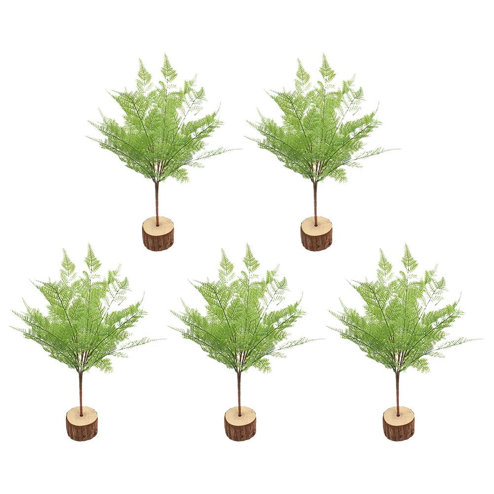 LUVCLS Artificial Boston Fern Fake Plant Bush Leaf Foliage Persian ...