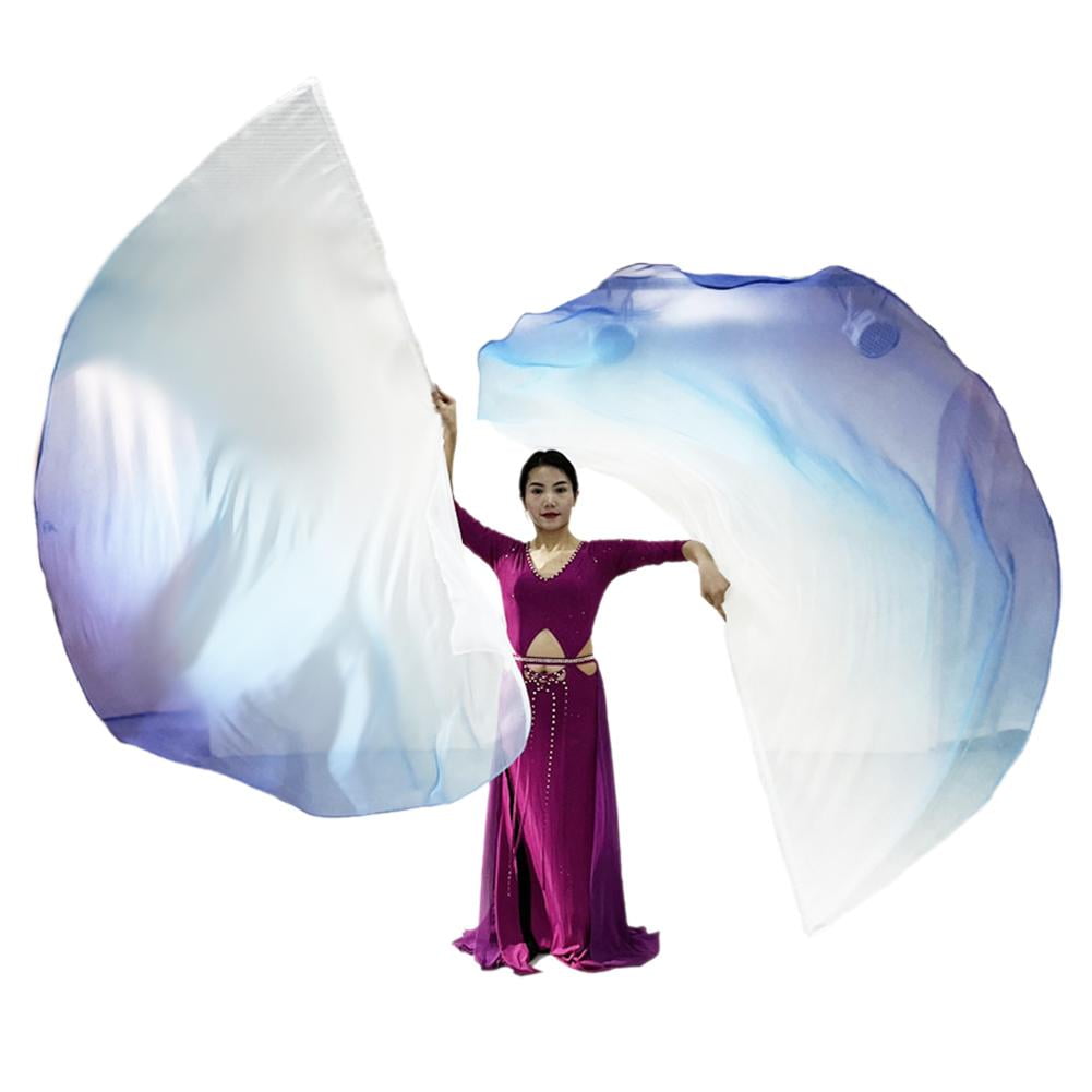 LUVCLS Semicircle Angel Wing Double Flags with Scalable Stick Set ...